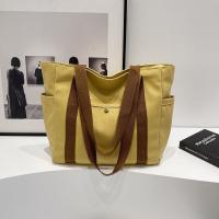 China Large Capacity Tote Canvas Bag Work & Outings Stylish Commuting Versatile Literary Student Style Book-Carrying Shoulder Bag for sale