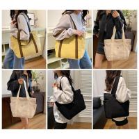 China Large Capacity Tote Canvas Bag Work & Outings Stylish Commuting Versatile Literary Student Style Book-Carrying Shoulder Bag for sale