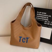 China Custom Canvas Tote Bag for Women Large Capacity 2026 New Style Casual Versatile Embroidered Shoulder Handheld Commuting Tote Bag for sale