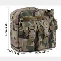 China Wholesale Canvas Camo Fishing Multi-Functional Water Bottle Pouch Construction Site Work Sports Outdoor Tactical Men's Waist Bag for sale