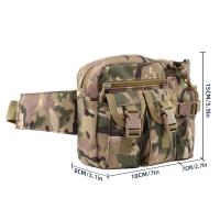 China Wholesale Canvas Camo Fishing Multi-Functional Water Bottle Pouch Construction Site Work Sports Outdoor Tactical Men's Waist Bag for sale