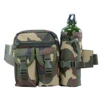 China Wholesale Canvas Camo Fishing Multi-Functional Water Bottle Pouch Construction Site Work Sports Outdoor Tactical Men's Waist Bag for sale