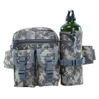 China Wholesale Canvas Camo Fishing Multi-Functional Water Bottle Pouch Construction Site Work Sports Outdoor Tactical Men's Waist Bag for sale