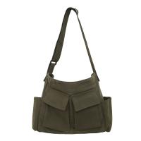 China Customizable Large-Capacity Multi-Pocket Canvas Tote Bag for Men and Women Versatile Street Style Tote Bag Simple Casual Travel for sale