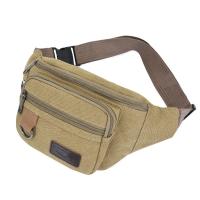 China Hot-selling Sports Waist Bag for Men 2026 New Casual Outdoor Sports Bag Running Phone Canvas Waist Bag Manufacturer Wholesale for sale