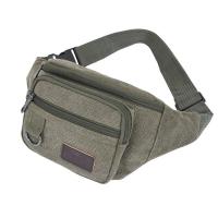 China Hot-selling Sports Waist Bag for Men 2026 New Casual Outdoor Sports Bag Running Phone Canvas Waist Bag Manufacturer Wholesale for sale