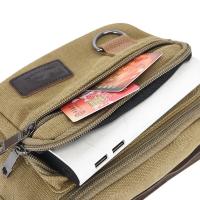 China Hot-selling Sports Waist Bag for Men 2026 New Casual Outdoor Sports Bag Running Phone Canvas Waist Bag Manufacturer Wholesale for sale