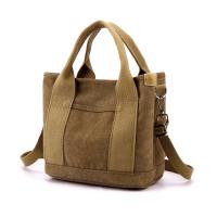 China Thickened Canvas Shoulder Bag with Large Capacity Multi-Compartment Commuting Bags for Students Compact Outings Tote with LOGO for sale
