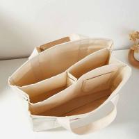 China Minimalist Canvas Tote Bag Large Capacity Multi-Compartment Lunch Bags Solid Color Versatile Crossbody Bag Korean Style for sale