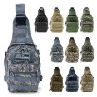 China Wholesale Hotsale Camo Oxford Fabric Shoulder Chest Bags for Men Outdoor Hiking Chest Pouch with Premium Aesthetic LOGO for sale