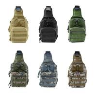 China Wholesale Hotsale Camo Oxford Fabric Shoulder Chest Bags for Men Outdoor Hiking Chest Pouch with Premium Aesthetic LOGO for sale