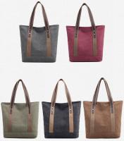 China New Arrival Tote Shoulder Bag for Women Canvas Tote Bag Forest-Style Casual Fashion Retro Large Capacity Canvas Bags for sale