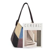 China Canvas Tote Bag for Women 2026 New Arrival Patchwork Color-Blocking Large Capacity Artsy Shoulder Travel & Daily Tote Bag for sale