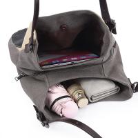China Canvas Tote Bag for Women 2026 New Arrival Patchwork Color-Blocking Large Capacity Artsy Shoulder Travel & Daily Tote Bag for sale