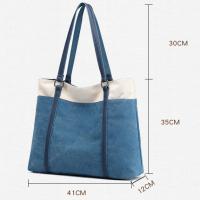 China Custom Shoulder Tote Bag Spring New Arrival Japanese & Korean Style Casual Women's Fashion Solid Color Versatile Canvas Tote for sale