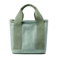 China Small Zippered Japanese Layered Bag Niche Ladies' Shoulder Tote Bag Handheld Thickened Canvas Phone Bucket Tote Bags with Logo for sale