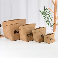China Manufacturer Wholesale Nordic-Style Washable Kraft Paper Bags Water-Resistant Tear-Proof Refrigerator Storage Bags Reusable for sale