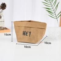 China Manufacturer Wholesale Nordic-Style Washable Kraft Paper Bags Water-Resistant Tear-Proof Refrigerator Storage Bags Reusable for sale