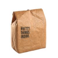 China DuPont/Tyvek Paper Bags Black Logo Washable Waterproof Paper Bags Lunch Box Takeout DuPont Paper Insulated Bags Ice Packs for sale