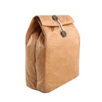 China DuPont/Tyvek Paper Bags Black Logo Washable Waterproof Paper Bags Lunch Box Takeout DuPont Paper Insulated Bags Ice Packs for sale