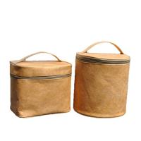 China Waterproof DuPont Paper Cosmetic Organizer Commuter-Friendly Handheld Zipper Bag Washable Tyvek Paper 3D Makeup Pouch for sale