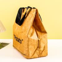 China Custom DuPont Paper Handheld Lunch Bags with Logo Printing Custom-Made Thermal insulation Packaging Washable Tyvek Paper Bags for sale
