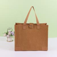 China Colefa Professional Kraft Paper Handled Bags Custom Logo Printing Washable Gift Promotional Shopping Bags Durable Long-Lasting for sale