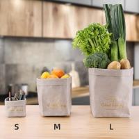 China Manufacturer Wholesale Creative Nordic-Style Washable Kraft Paper Bags Tear-Resistant Refrigerator Storage Bags Flower Pots for sale