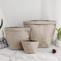 China Manufacturer Wholesale Creative Nordic-Style Washable Kraft Paper Bags Tear-Resistant Refrigerator Storage Bags Flower Pots for sale