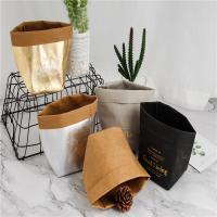 China Manufacturer Wholesale Creative Nordic-Style Washable Kraft Paper Bags Tear-Resistant Refrigerator Storage Bags Flower Pots for sale