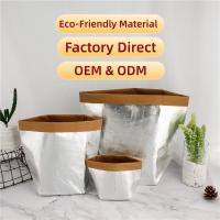 China Manufacturer Wholesale Creative Nordic-Style Washable Kraft Paper Bags Tear-Resistant Refrigerator Storage Bags Flower Pots for sale
