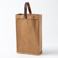 China Water-Washed Kraft Kaper Bags with Logo Printing Available Wholesale Eco-Friendly Biodegradable Recyclable Paper Bags Trending for sale