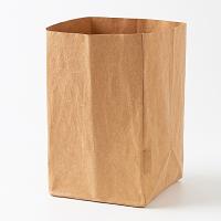 China Water-Washed Kraft Kaper Bags with Logo Printing Available Wholesale Eco-Friendly Biodegradable Recyclable Paper Bags Trending for sale