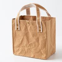 China Water-Washed Kraft Kaper Bags with Logo Printing Available Wholesale Eco-Friendly Biodegradable Recyclable Paper Bags Trending for sale