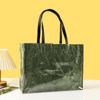 China Customizable DuPont Paper Tote Bags with PVC Outer Washable Thickened Carry Bags Waterproof Tote bags Printed Patterns and Logos for sale