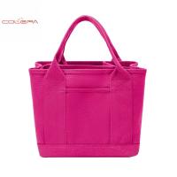 China New Women's Canvas Mini Square Tote Bag Large Capacity Fashionable & Minimalist Lightweight with Multiple Compartments Storage for sale