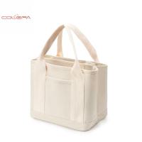 China New Women's Canvas Mini Square Tote Bag Large Capacity Fashionable & Minimalist Lightweight with Multiple Compartments Storage for sale