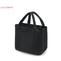 China New Women's Canvas Mini Square Tote Bag Large Capacity Fashionable & Minimalist Lightweight with Multiple Compartments Storage for sale