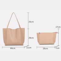 China Custom Trending Overseas-Style Tote Bags for Women New Shoulder PU Leather Bags Fashionable Oversized Sophisticated Tote Bags for sale