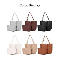 China Custom Trending Overseas-Style Tote Bags for Women New Shoulder PU Leather Bags Fashionable Oversized Sophisticated Tote Bags for sale