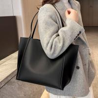 China Custom Trending Overseas-Style Tote Bags for Women New Shoulder PU Leather Bags Fashionable Oversized Sophisticated Tote Bags for sale
