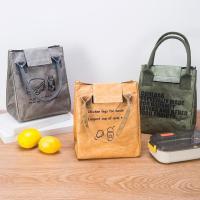 China Japanese-Style Handheld DuPont Paper Lunch Bag Waterproof Oil-Resistant Insulated Tyvek Lunch Bag Portable for Office Workers for sale