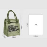 China Japanese-Style Handheld DuPont Paper Lunch Bag Waterproof Oil-Resistant Insulated Tyvek Lunch Bag Portable for Office Workers for sale