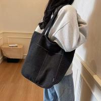 China New Style Shoulder Tote Bag Denim Made 2026 College Student Class Tote Bag Underarm Large Capacity Bag Women's Commuting Use for sale