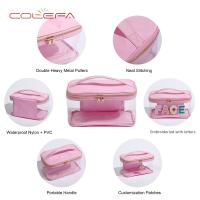 China Manufacturer Direct Portable Zipper Makeup Bag PVC Waterproof Travel & Daily Organizer Transparent Cosmetic Pouch for sale