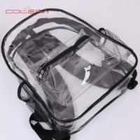 China 2026 New Arrivals Transparent Backpack PVC Bag Waterproof Fashion-Style Student Storage Backpack Outdoor Travel Bags for sale