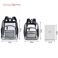 China Transparent Backpack Waterproof PVC Storage Bag Large Capacity Student School Bag Children's Backpack Travel Bag Wholesale for sale