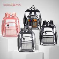 China Transparent Backpack Waterproof PVC Storage Bag Large Capacity Student School Bag Children's Backpack Travel Bag Wholesale for sale
