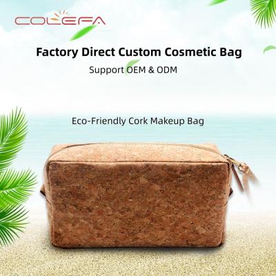 China 2026 New Bestseller Customized Cosmetic Bag Cork-Covered Multi-Functional Eco-Friendly Toiletry Bag Personal Gift Makeup Pouch for sale