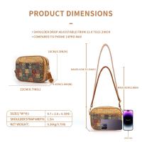 China Hot-selling Bark-Print Crossbody Bag Cork Checkered Print Eco-friendly Bags Small Square Shaped Fashion Essential Women's Bag for sale